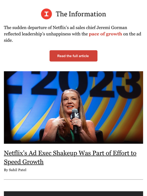 The Information: Netflix’s Ad Exec Shakeup Was Part of Effort to Speed ...