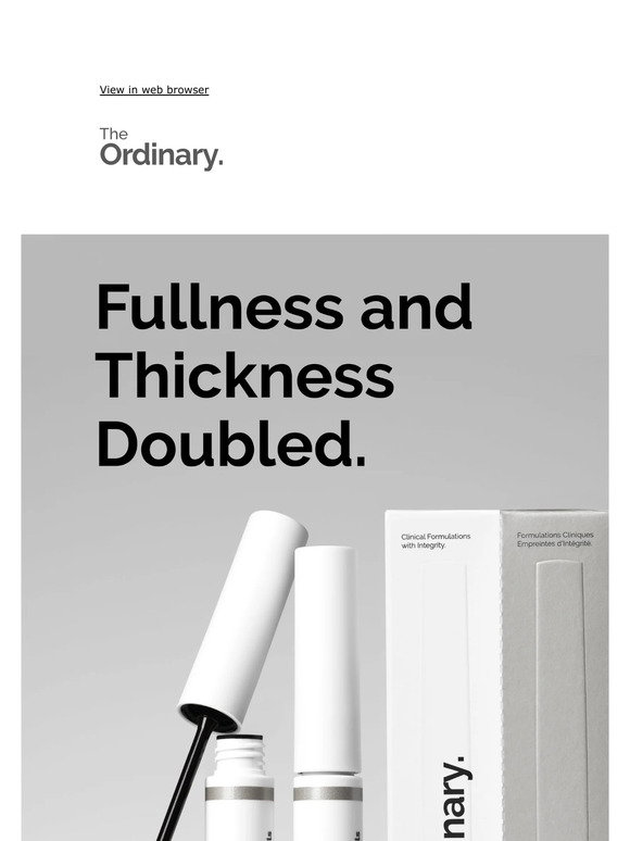 The Ordinary: Double up on our well-loved lash and brow serum. | Milled