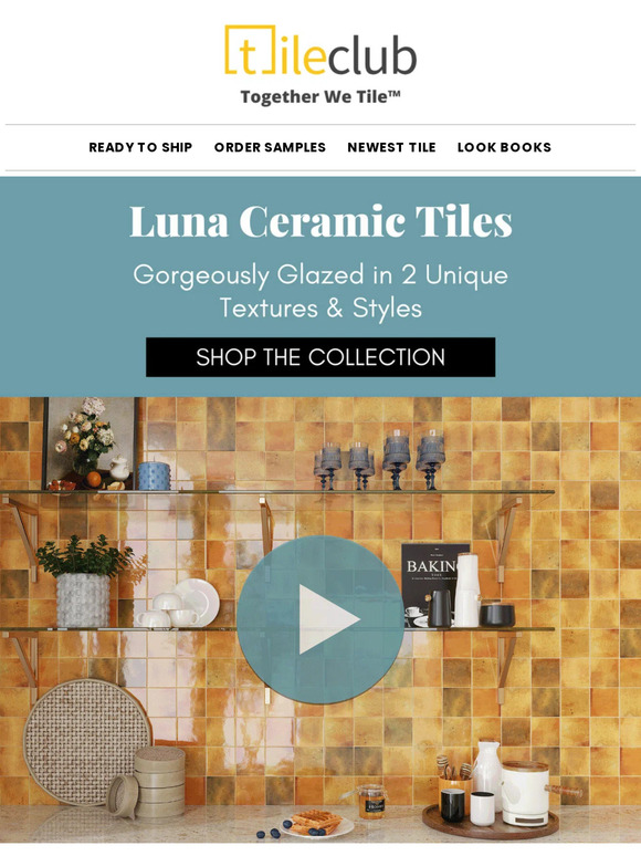 Tile Club: Add Color and Dimension with Luna Ceramic Tiles | Milled