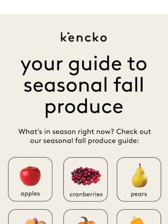 Kencko: your guide to seasonal fall produce | Milled