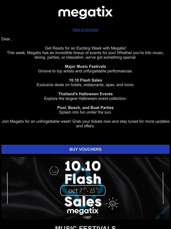 Megatix: HURRY 10.10 SALES & HALLOWEEN EVENTS | Milled