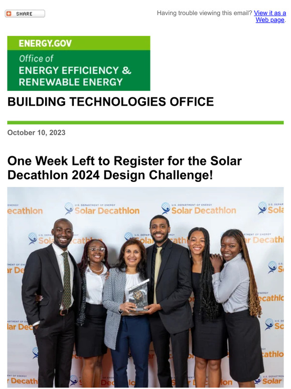 Decathlon: One Week Left to Register for the Solar Decathlon 2024 ...