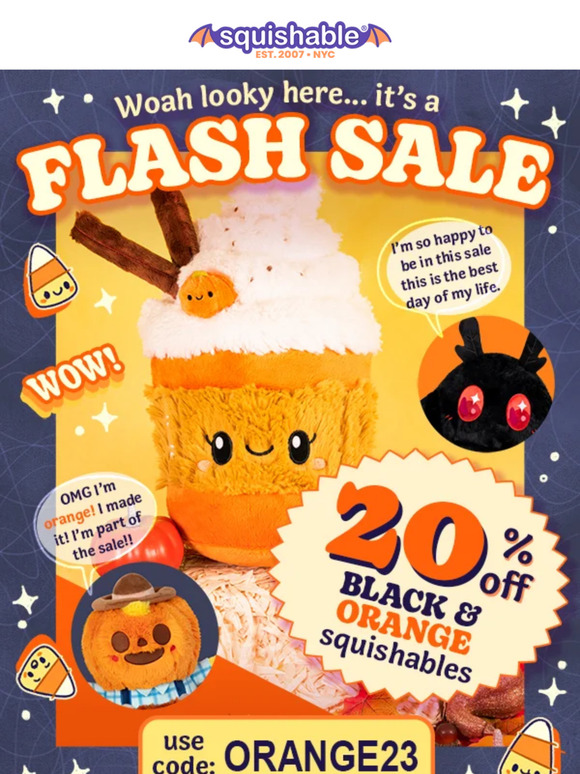 Squishable: The Spookiest Sale You'll See Today! 🧡 20% Off Black and ...