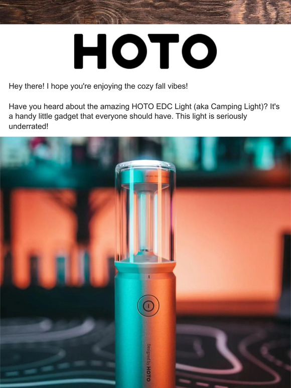 HOTO: "Fall in Love with the HOTO EDC Light: Your Perfect Seasonal ...