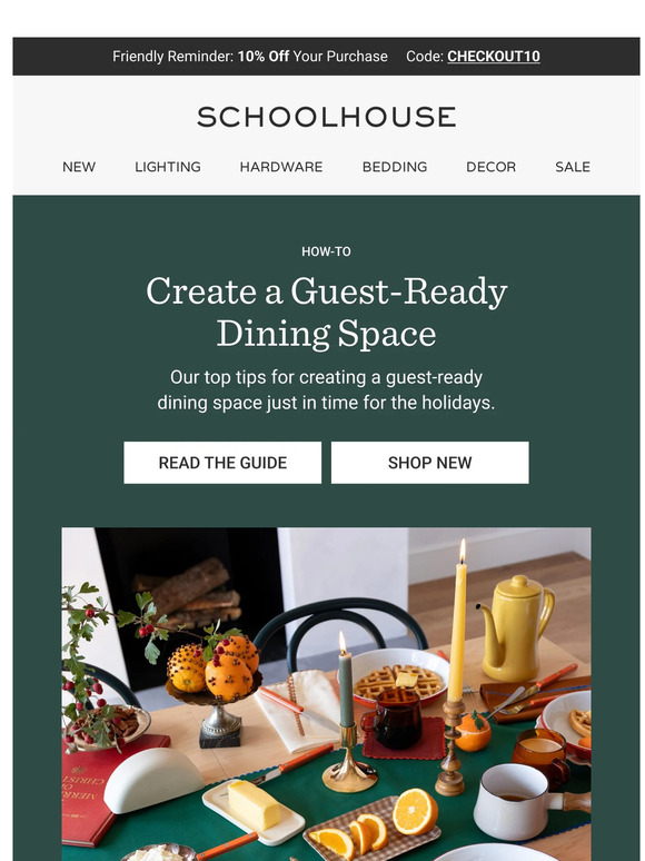 Schoolhouse: The Art Of Creating A Guest-Ready Dining Space | Milled