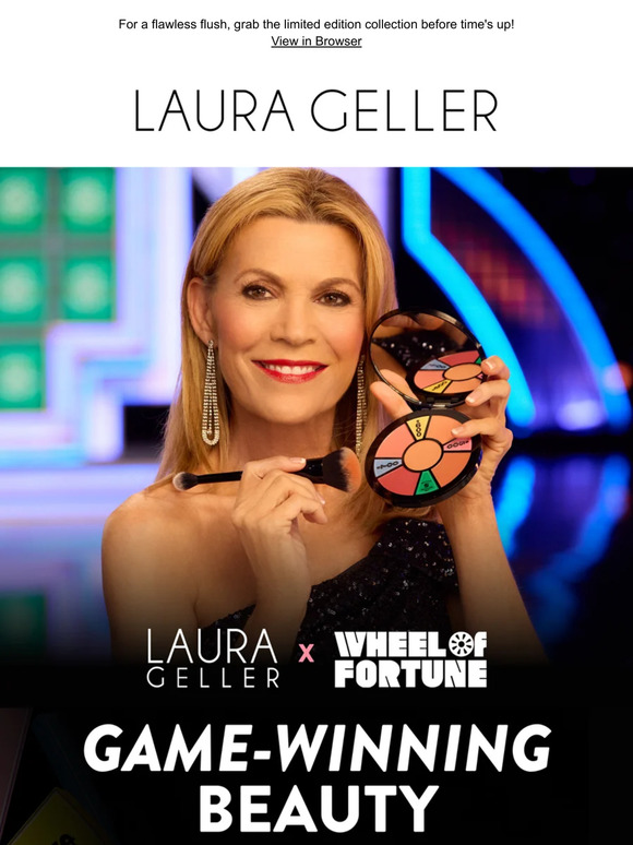 Laura Geller: Vanna White Wearing Wheel of Fortune Blush Palette | Milled