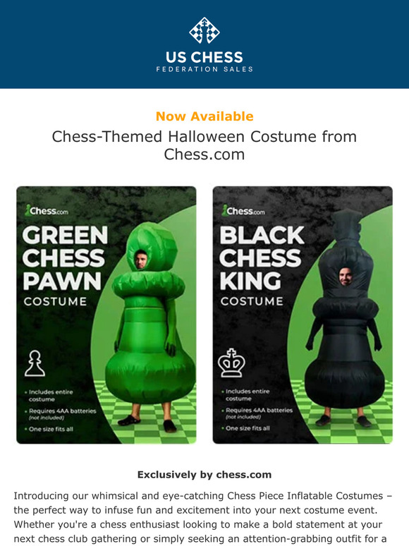 US Chess Sales: Now Available - Chess-Themed Halloween Costume from ...