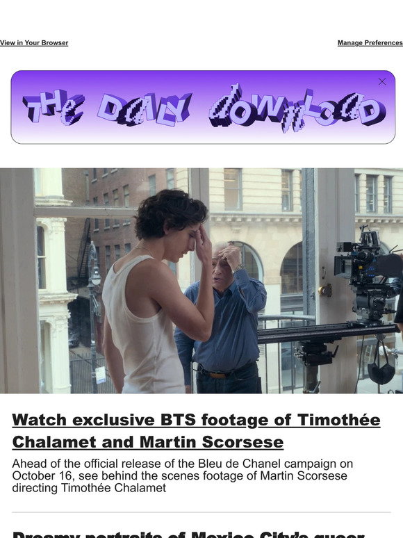 Dazed and Confused: BTS with Timothée Chalamet and Martin Scorsese | Milled