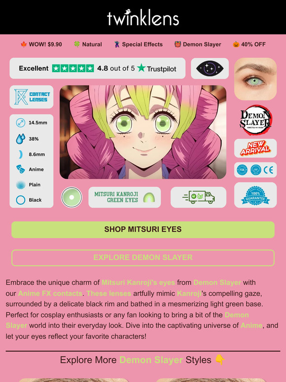 Twinklens: ️ Inherit the "Hashira of Love" with Mitsuri Kanroji Anime ...