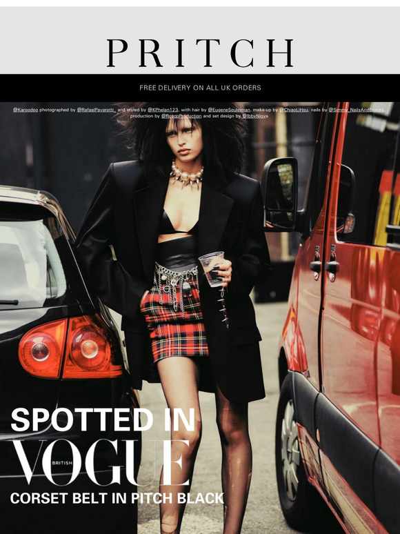 PRITCH: SPOTTED IN BRITISH VOGUE: PRITCH’S MOST ICONIC ACCESSORY | Milled