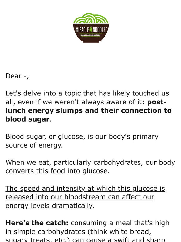 Miracle Noodle: Stabilize Your Energy Levels: Understanding Blood Sugar ...