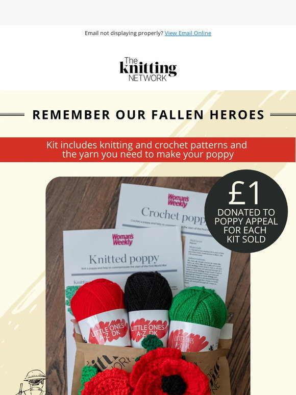 The Knitting Network: Our DIY Poppy Kits Are Back Again! £1 Donation ...