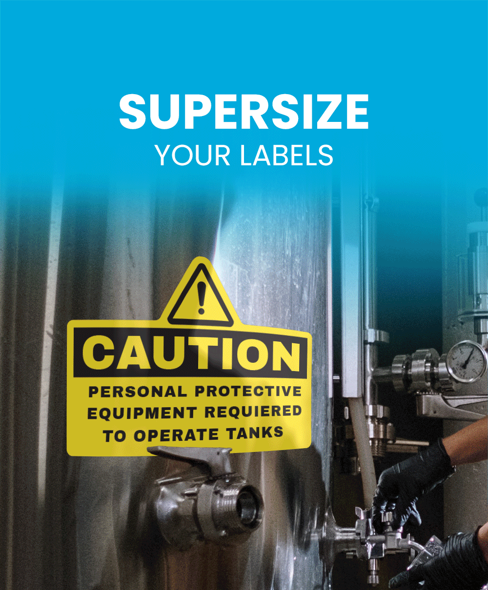 StickerYou: New Product Alert 🚨 Oversized Labels | Milled