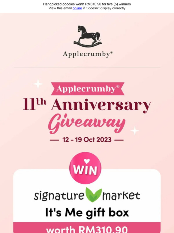 Applecrumby & Fish: Win your Signature Market “It’s Me” gift box as we ...