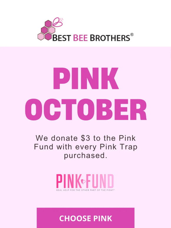 Best Bee Brothers: Choose Pink, Change Lives 💗 | Milled
