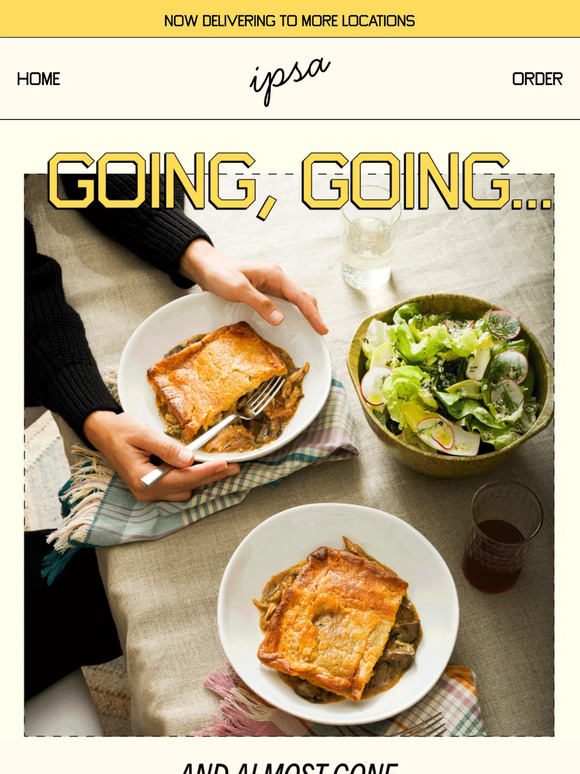 Ipsa: Chicken Potpie is going fast! 🥧 🏃 | Milled