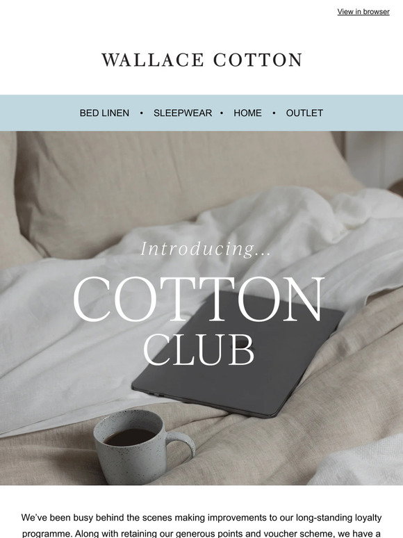Wallace Cotton: Introducing Cotton Club | Milled