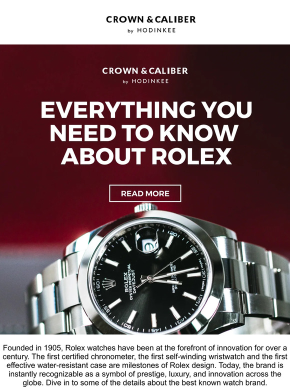 Crown & Caliber: Everything You Need To Know About Rolex | Milled