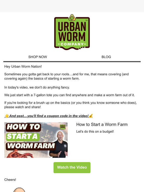 Urban Worm Company: 🪱 Start a Worm Farm the Right Way 🪴 | Milled