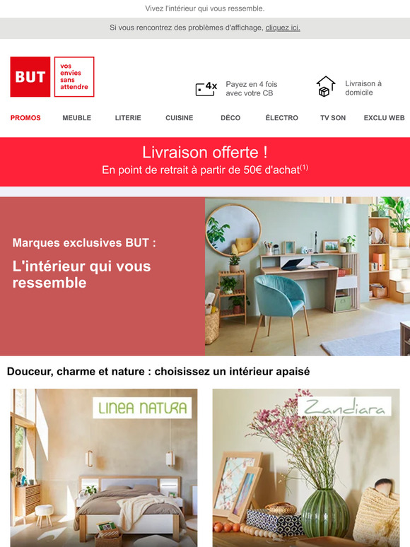 BUT: Jusqu'a 40% : les marques BUT épousent vos rêves 😍 | Milled