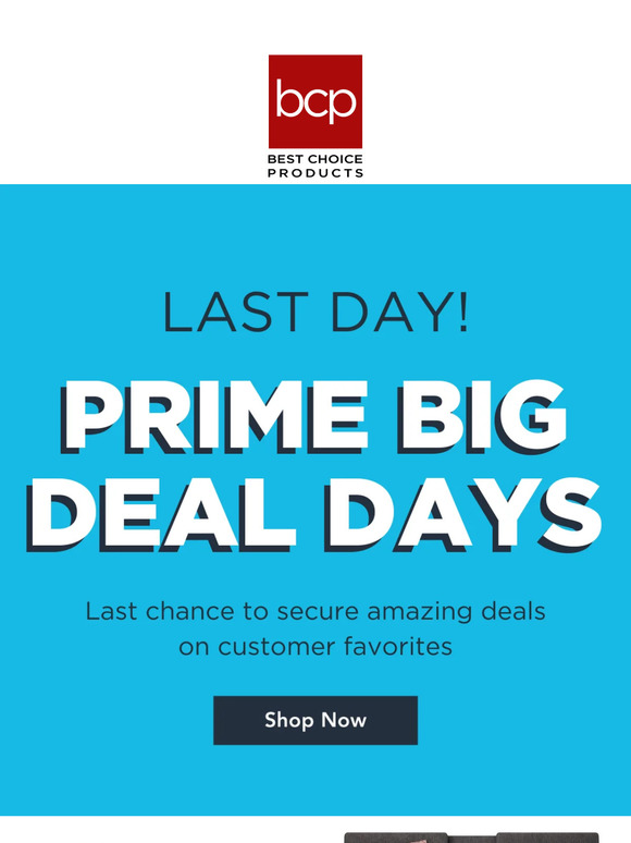 Best Choice Products: Last Day! Shop Prime Big Deal Days Before it Ends ...