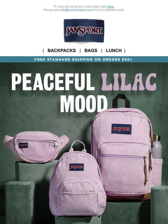 JanSport: The most calming color + texture combo | Milled