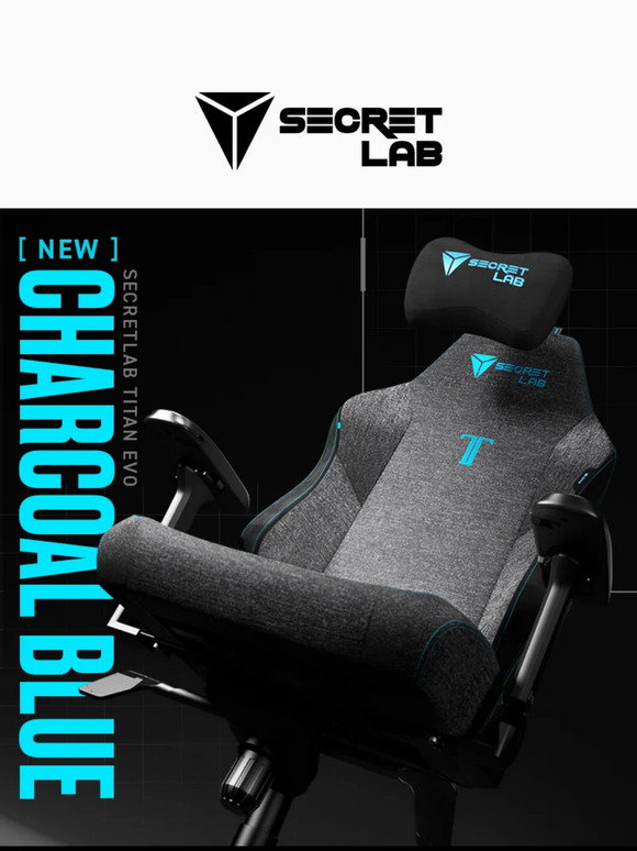 Secretlab: Our best-selling Charcoal Blue. Now for TITAN Evo. | Milled