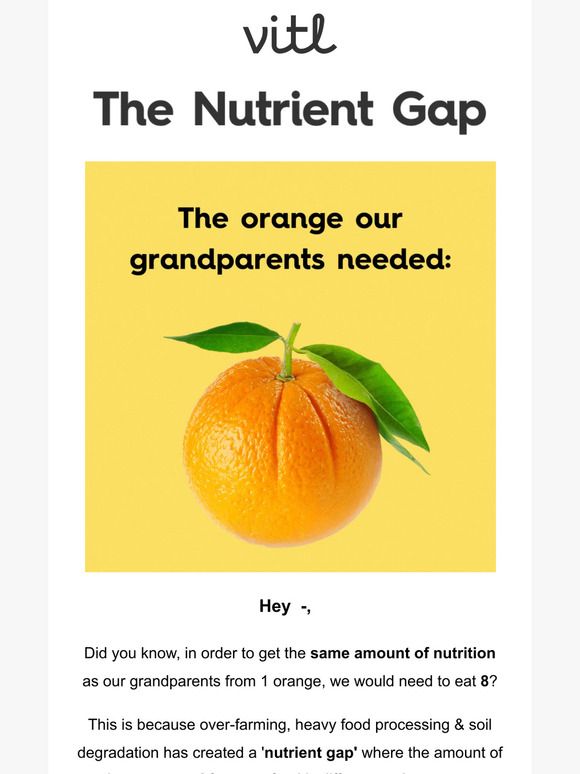 VITL: The nutrient gap explained (with oranges!) 🍊 | Milled