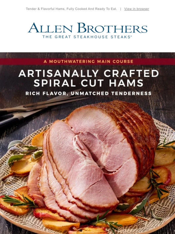 Allen Brothers: Spiral Cut Hams: Artisanally Crafted for Rich Flavor ...