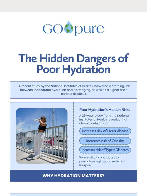GoPure Pod: 💧Why is Poor Hydration Dangerous for Your Health?💧 | Milled