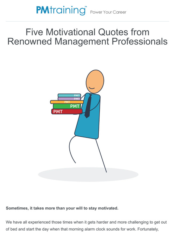 PMTraining: PMTraining - Five Important Management Quotes | Milled