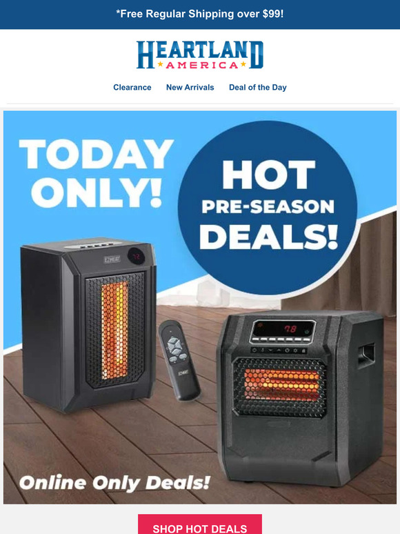 Heartland America: Prime Deals on Electric Heaters! 🔴 Heat UP & Save ...