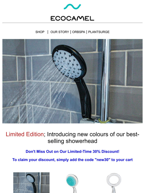 Ecocamel: Upgrade Your Shower with the Newest Colour for Our Jetstorm | Milled