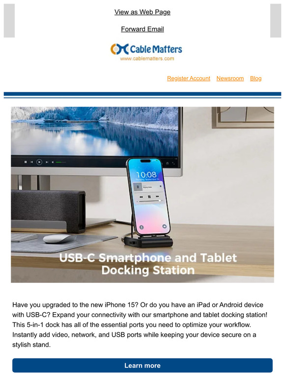 Cable Matters: Cable Matters Launches New USB-C Products | Milled