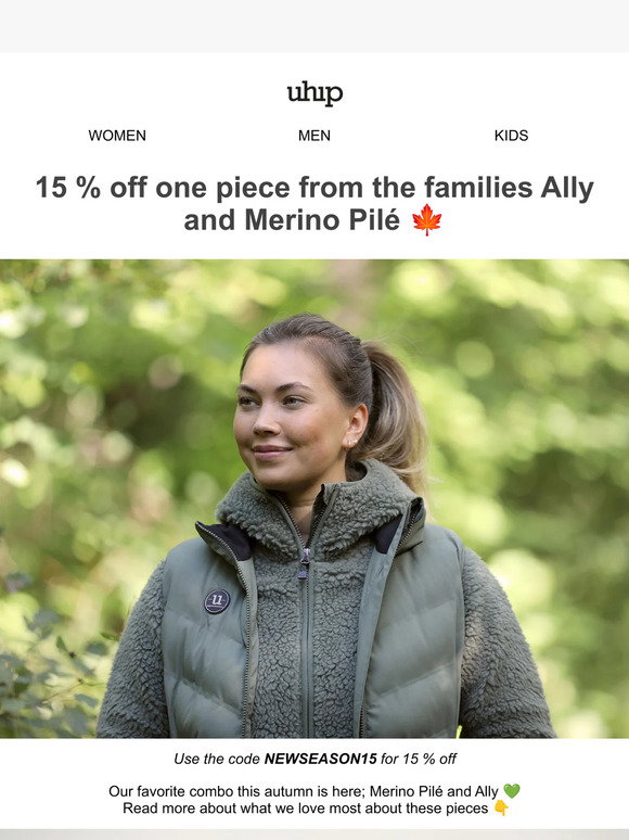 Uhipwear: Our favorite combo this autumn! Ally and Merino Pilé 🍁 | Milled