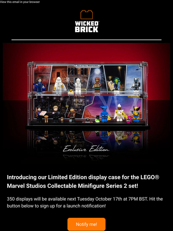 Wicked Brick: First look 👀 - Limited Edition Marvel Minifigures display ...
