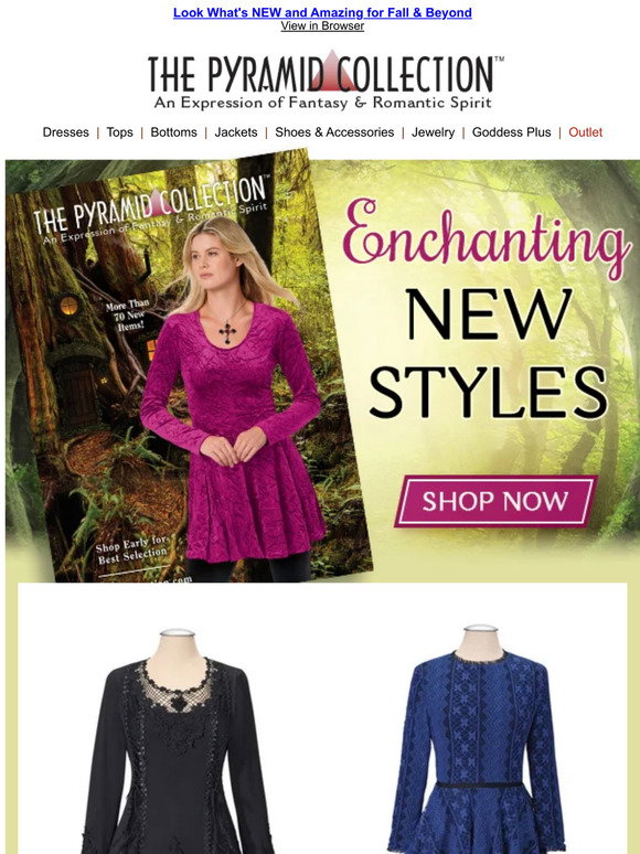 Pyramid Collection: New Items = Enchanting Looks, Styles & You! | Milled