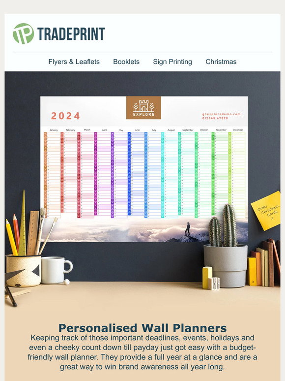 Tradeprint: Make it a date with wall planners | Milled