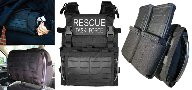 Rescue Essentials: Flat IFAK Pouch: Carries a variety of supplies in a ...