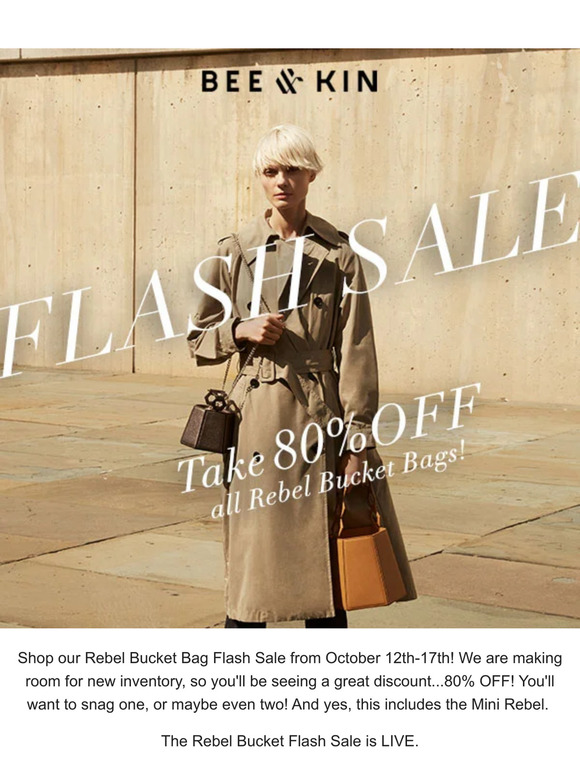 Bee & Kin: Take 80% OFF all Bucket Bags | Milled