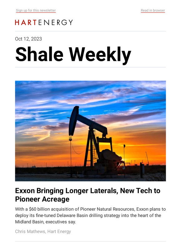 Hart Energy: Shale Weekly: XOM+PXD=Longer Laterals; Matador's Joe Foran ...