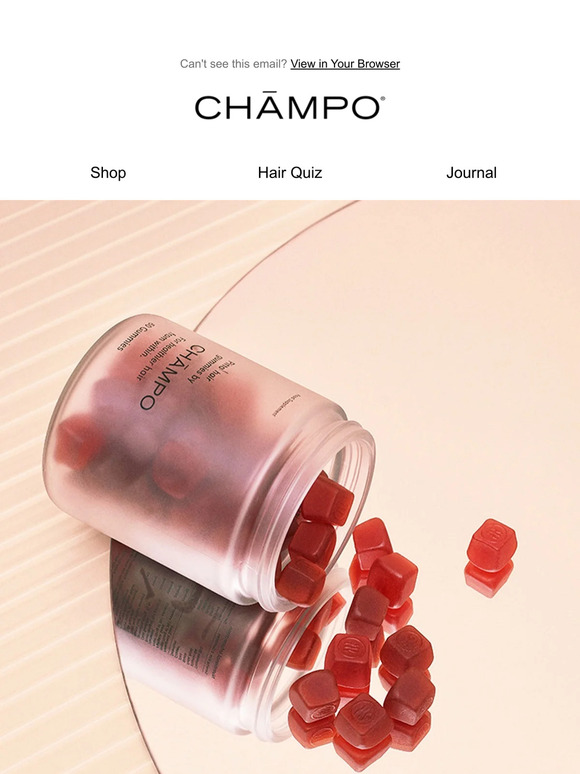 Champo: NEW | Hair gummies for healthy hair | Milled