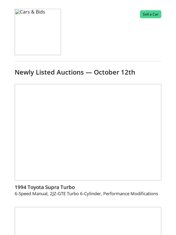 Cars & Bids: Cars & Bids Today | Milled