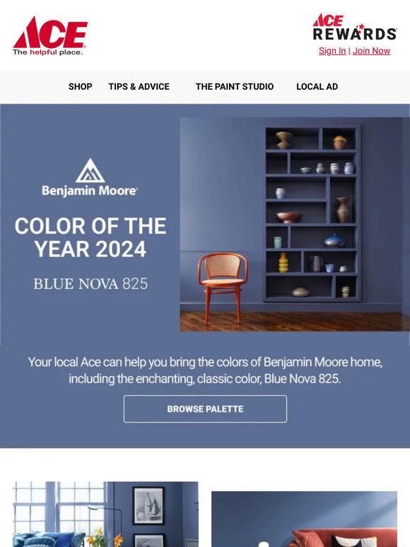 Ace Hardware: Meet Benjamin Moore’s Color of the Year (Hint: 💙🌌) | Milled