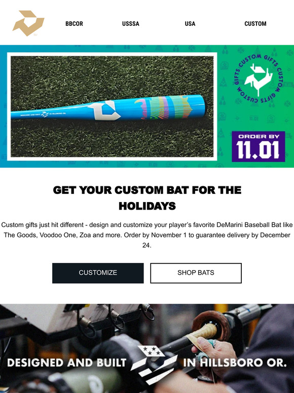 Wilson: Customize Your Bat By 11/1 | Milled