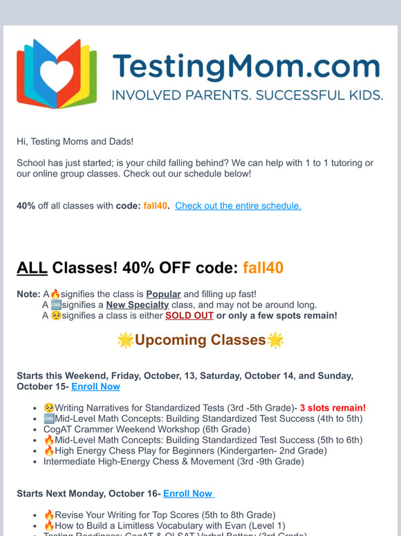 Testing Mom: Do Your Children Need to Catch Up Academically? Try Online ...