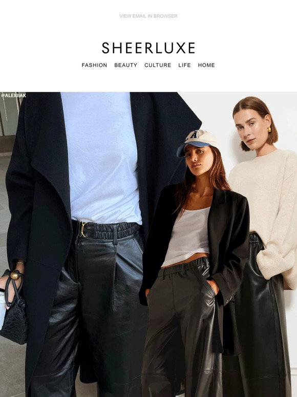 SheerLuxe: Best Leather Trousers, Fashion Team Picks Under £150 ...