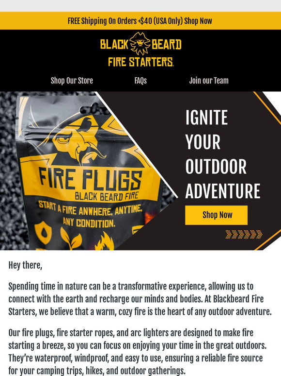 Black Beard Fire: Ignite your love for the outdoors with Blackbeard ...