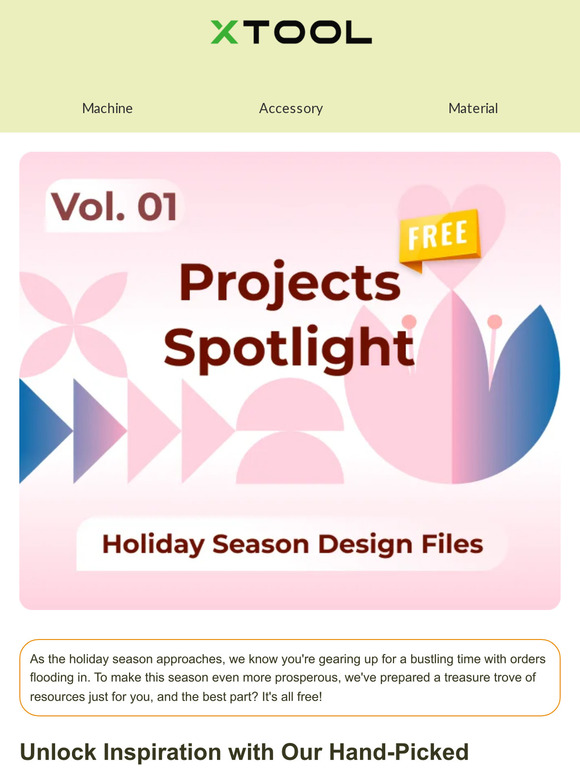 xTool: Projects Spotlight: Free Design Files for Holiday & Material ...