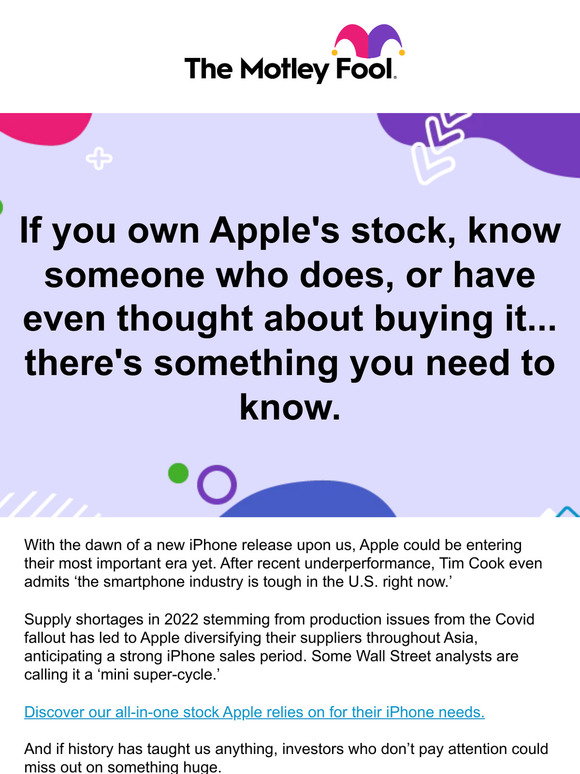 The Motley Fool: Could 2024 Be The Most Important Year Ever for Apple ...